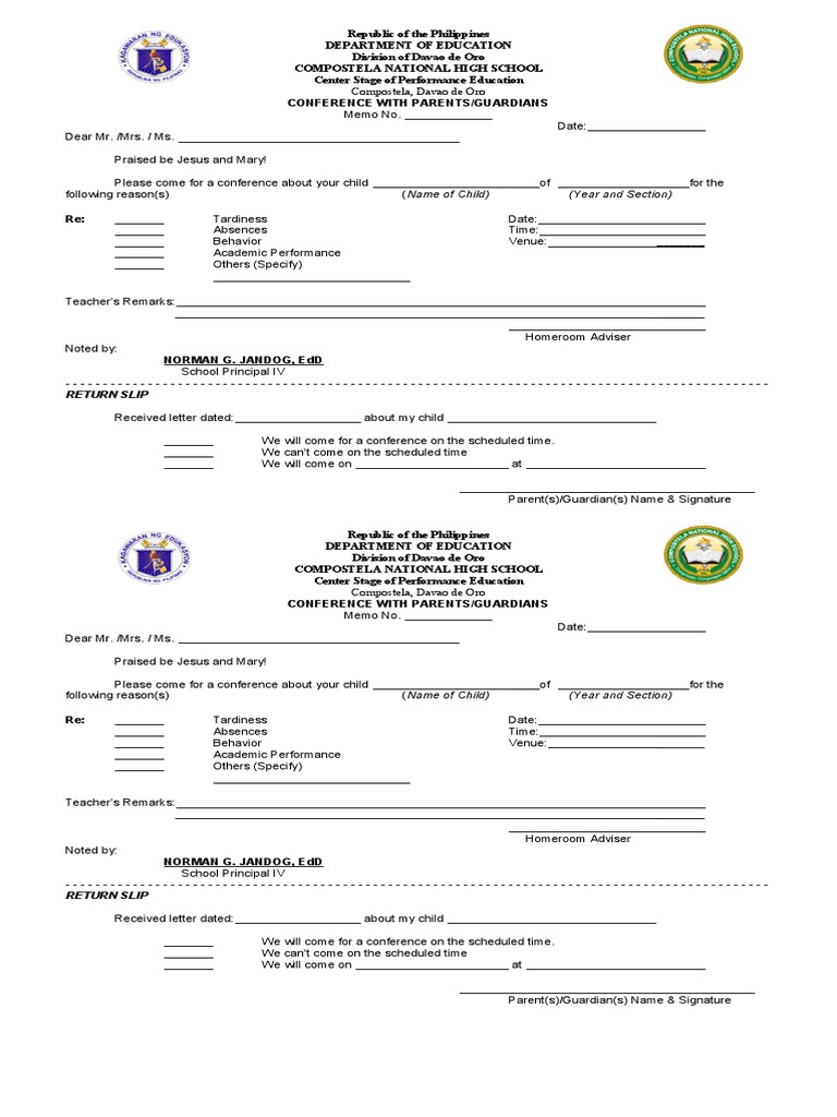 Return Slip: (Year and Section) | PDF | Social Institutions