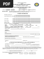 Basic Education Enrollment Form | PDF