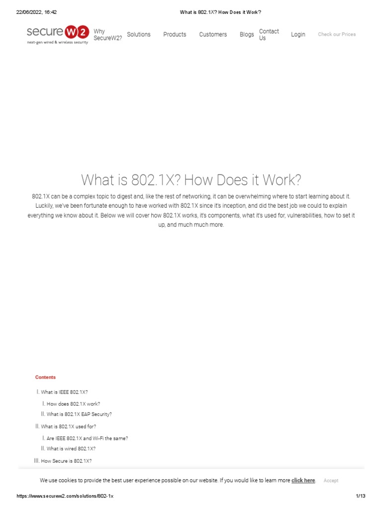 What Is 802.1X - How Does It Work | PDF | Radius | Computer Network