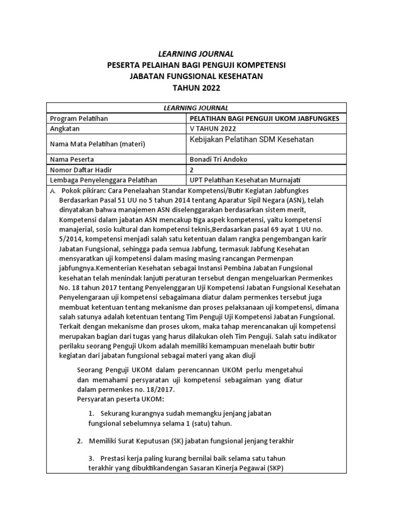 Learning Journal | PDF | Bisnis