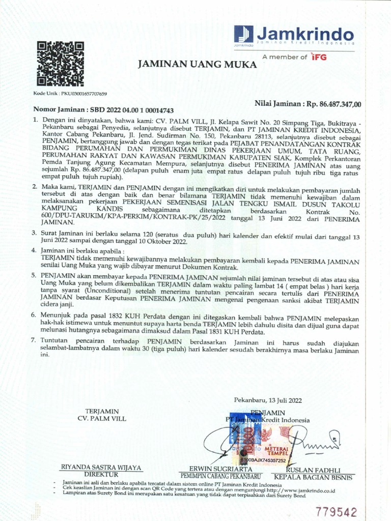 SP SBD Uang14743 PDF | PDF