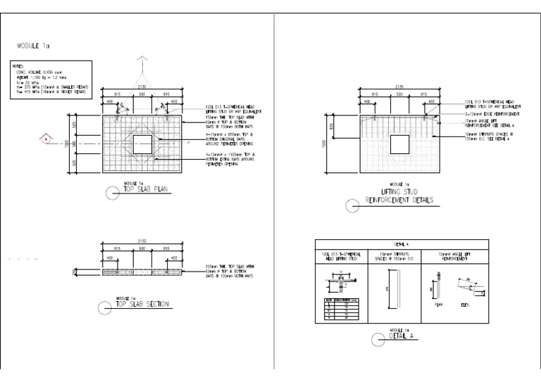MODULAR SEPTIC TANK - TOP SLAB - 1a | PDF