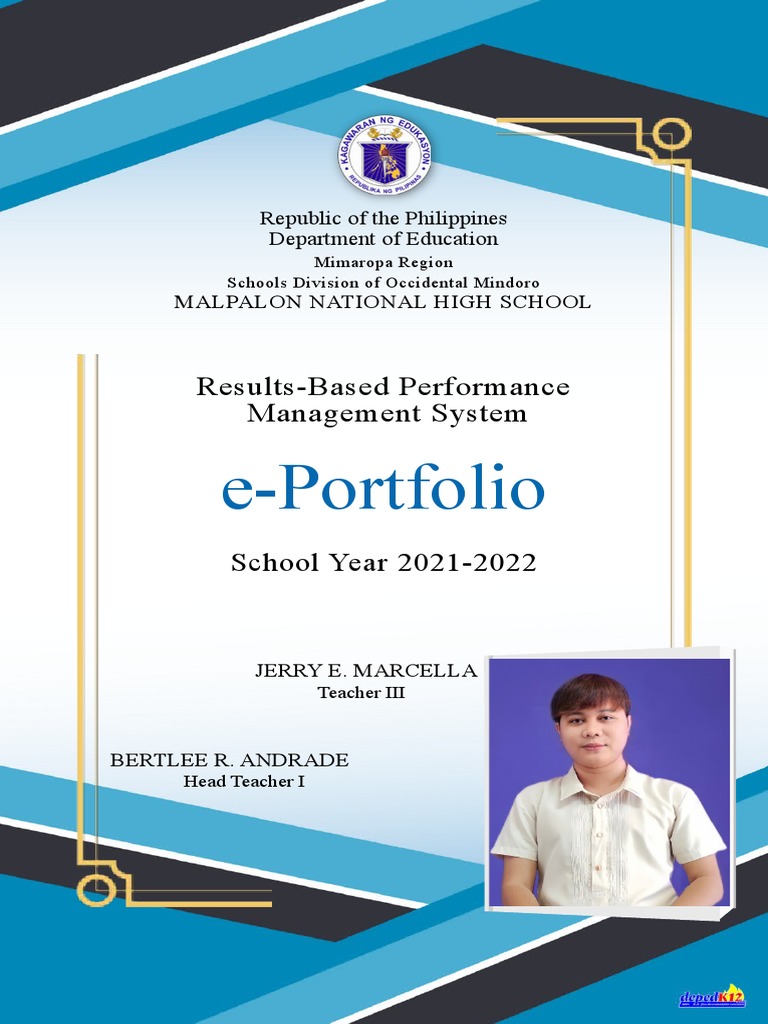 E-Portfolio: Results-Based Performance Management System | PDF | Teaching Method | Learning