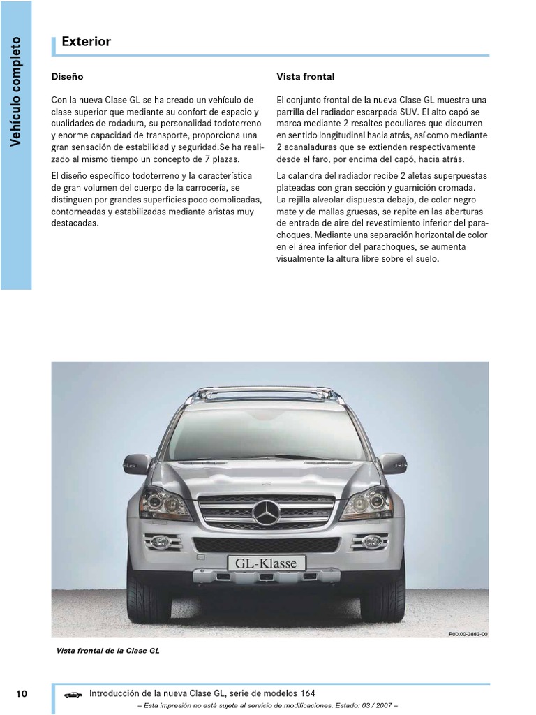 Einf br164 Gesamtfahrzeug Es | PDF | Transporte | Estilos de carrocería