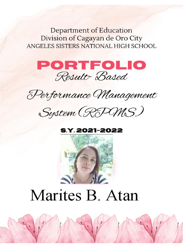 IPCRF Cover Page | PDF | Learning | Teaching Method