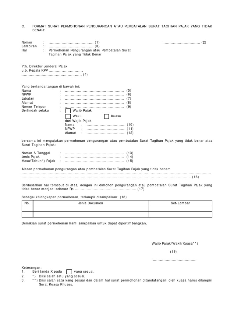 Form Pembatalan STP | PDF