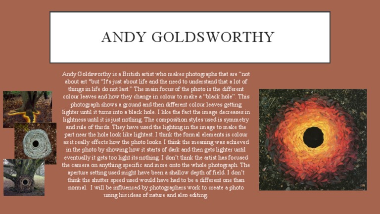 Andy Goldsworthy | PDF | Home & Garden | Art