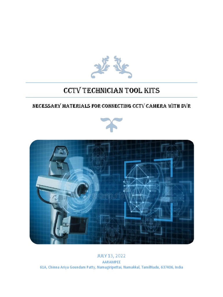 Necessary Materials For Connecting CCTV Camera With DVR Assignment ...