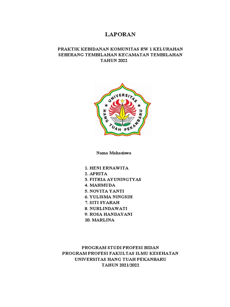 1 Laporan PK - Komunitas Profesi Tembilahan New | PDF | Ilmu Sosial