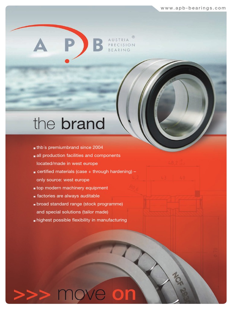 APB - Brochure | PDF | Bearing (Mechanical) | Factory