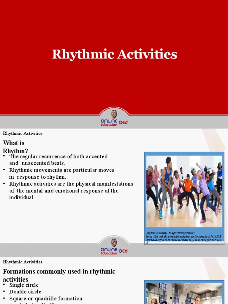 Pe 2 Lesson 3 (Rhythmic Activities) | PDF | Gymnastics | Rhythm