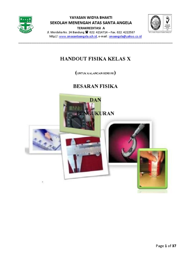 Adoc - Pub Handout Fisika Kelas X Besaran Fisika Dan Pengukur | PDF ... Adoc - Pub Handout Fisika Kelas X Besaran Fisika Dan Pengukur | PDF ...