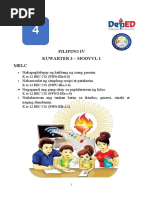 Filipino 4 - Q2 - Module 3 - Salitang Naglalarawan - V1 | PDF