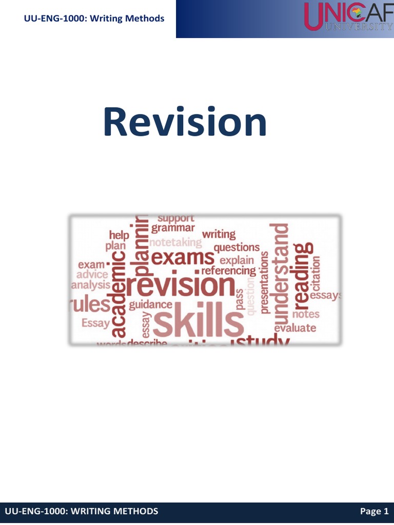 Final Assignment - Revision Handout | PDF | Essays | Human Communication