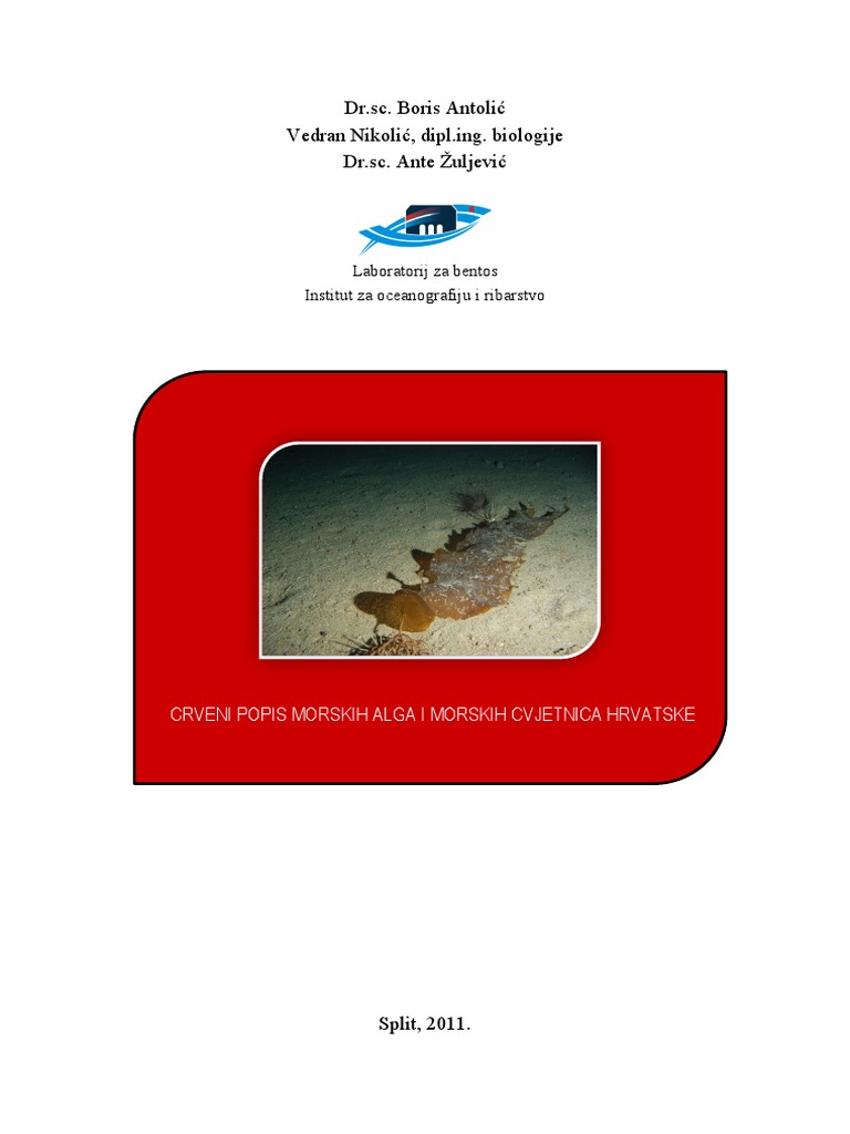 Crveni Popis Algi I Cvjetnica Web | PDF