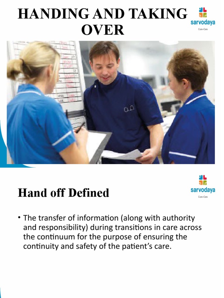 Handing and Taking Over | PDF