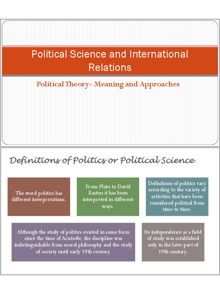 Political Science and International Relations | PDF | Political Science ...