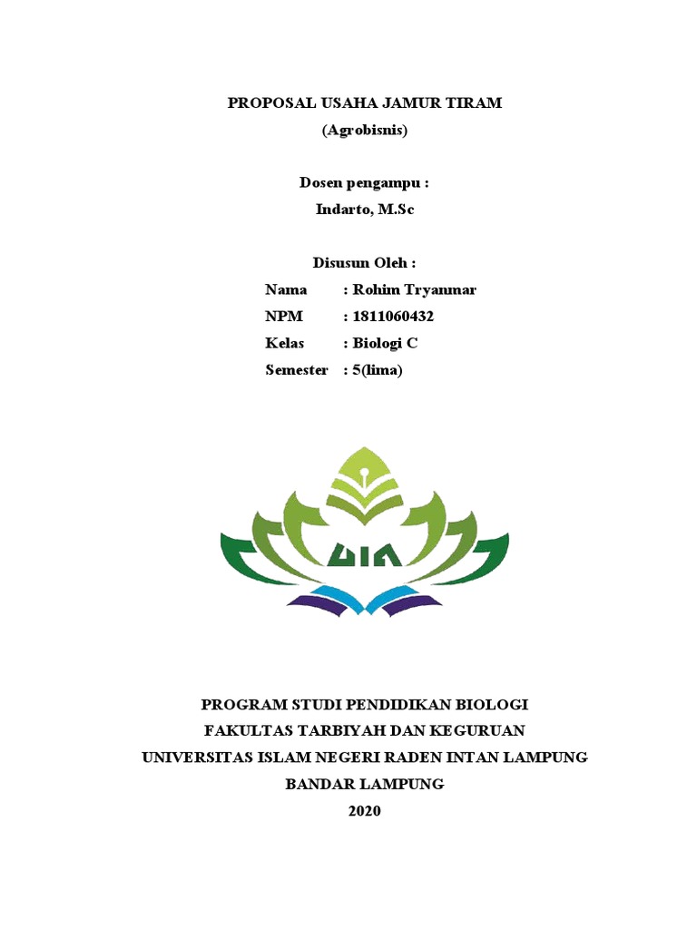 Proposal Usaha Jamur Tiram 1 | PDF