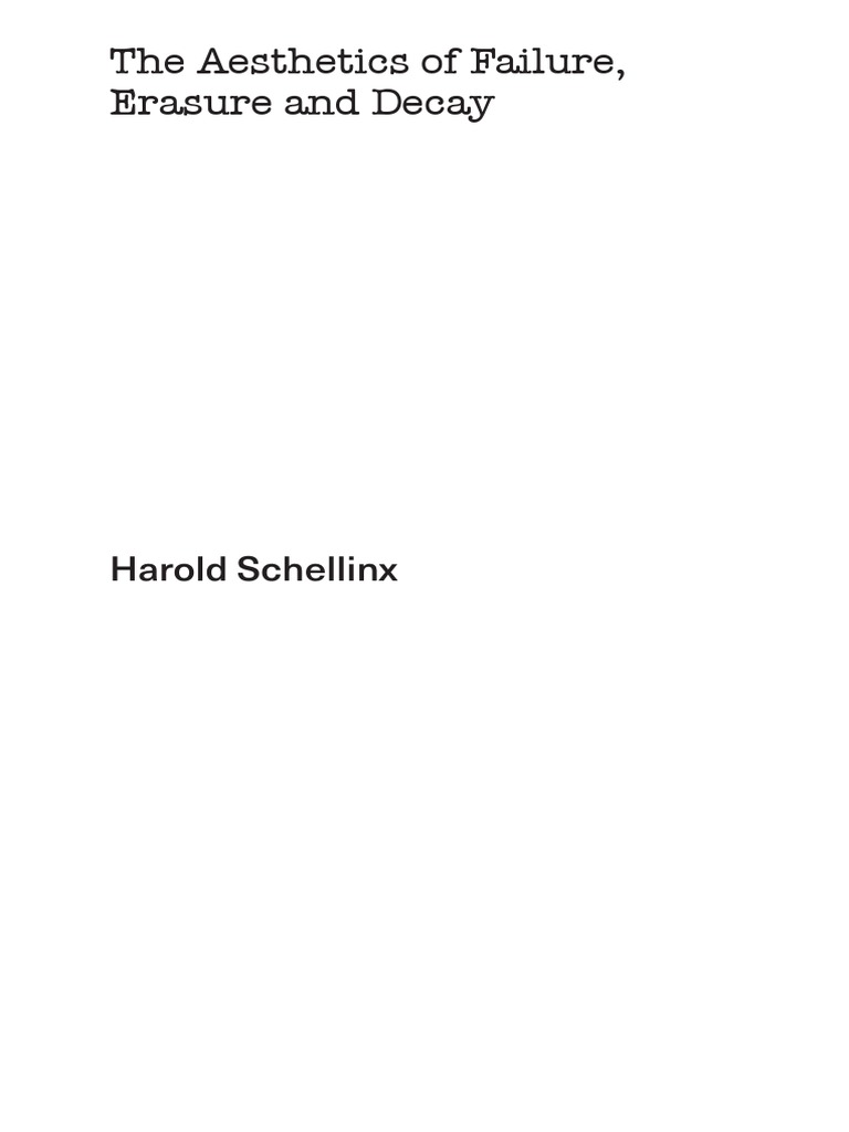 Aesthetics of Failure Erasure Decay | PDF | Sound Recording And ...