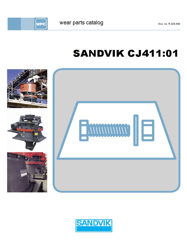 SANDVIK CJ411:01: Wear Parts Catalog | PDF | Manufactured Goods | Equipment