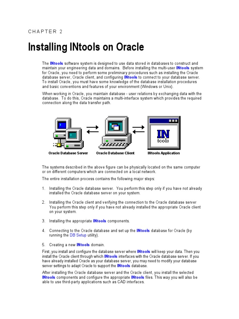 Installing INtools On Oracle The | PDF | Databases | Microsoft Windows