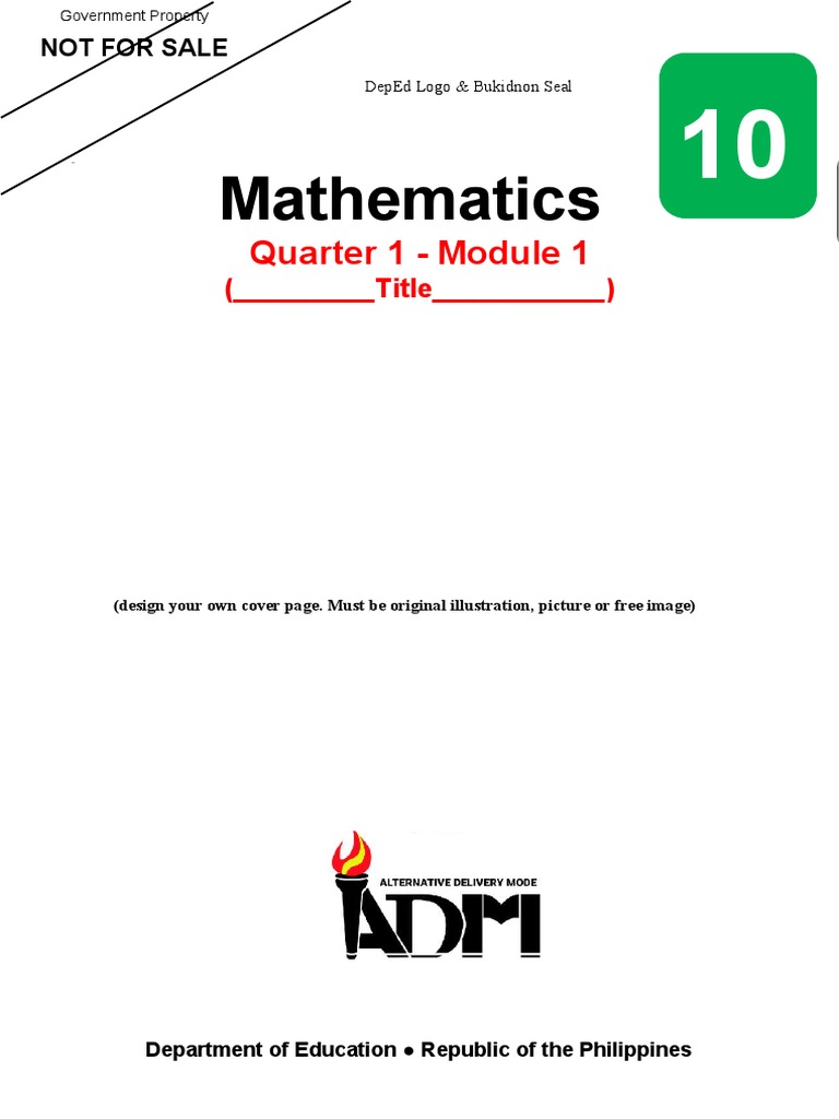 Mathematics: Quarter 1 - Module 1 | PDF | Educational Assessment ...