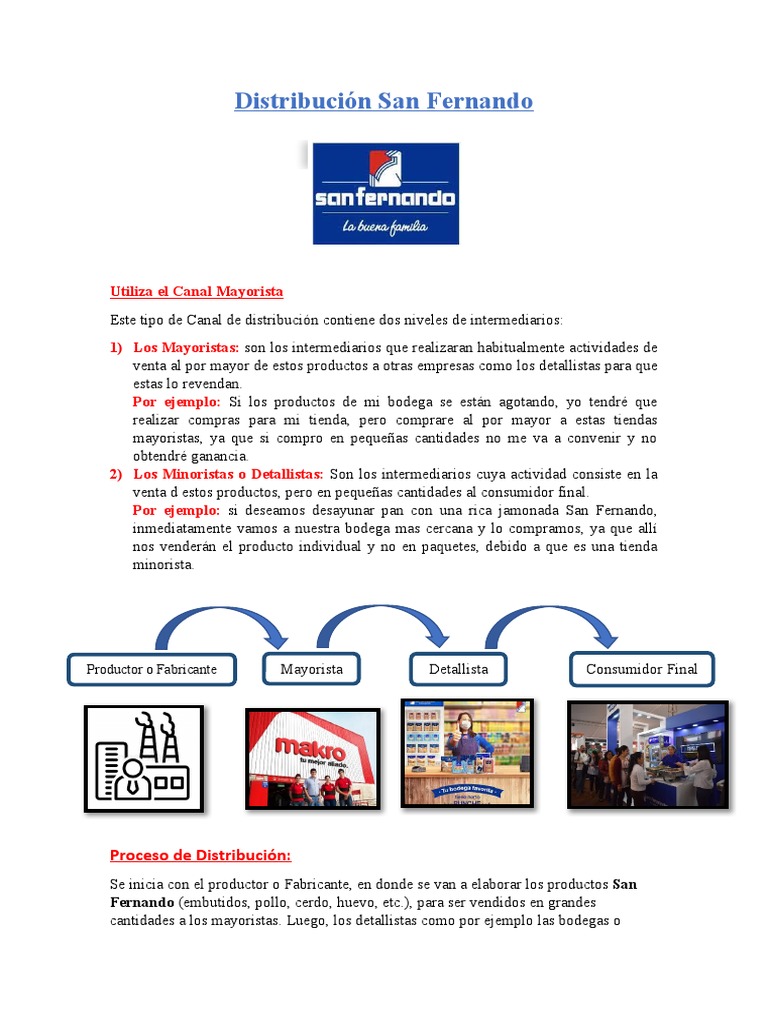 Distribución Mayorista de San Fernando | PDF | Negocios | Finanzas y dinero