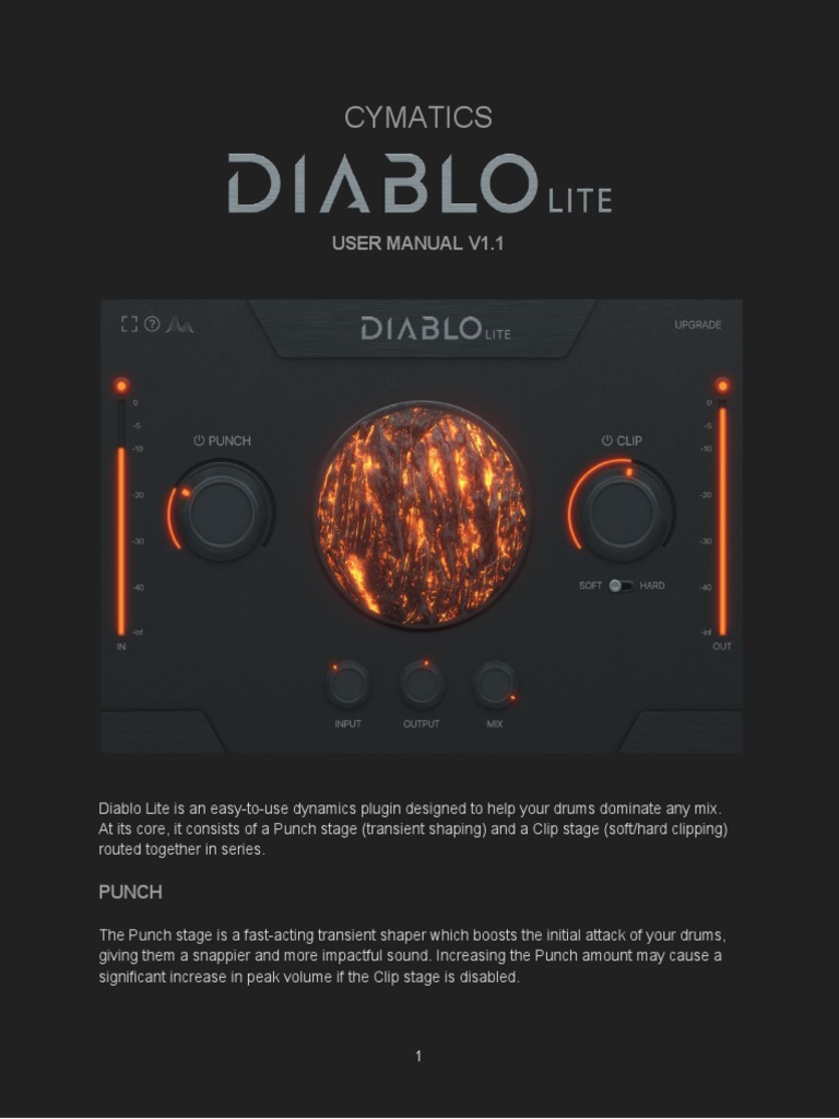 Cymatics Diablo Lite Manual | PDF