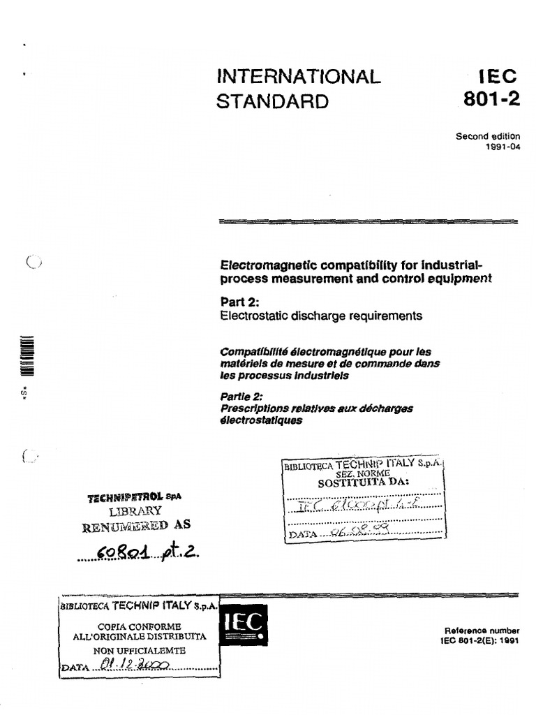 Iec 801-2 - 91 | PDF