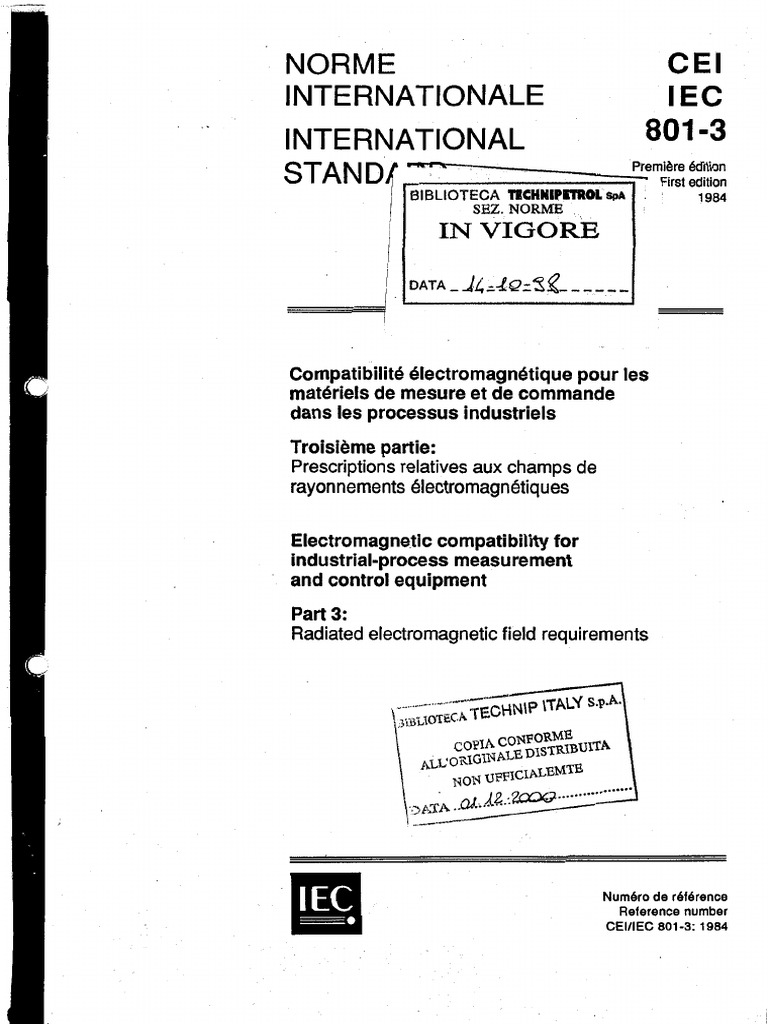 Iec 801-3 - 84 | PDF