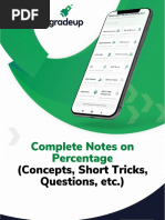 Percentage Notes | PDF | Percentage | Discounting