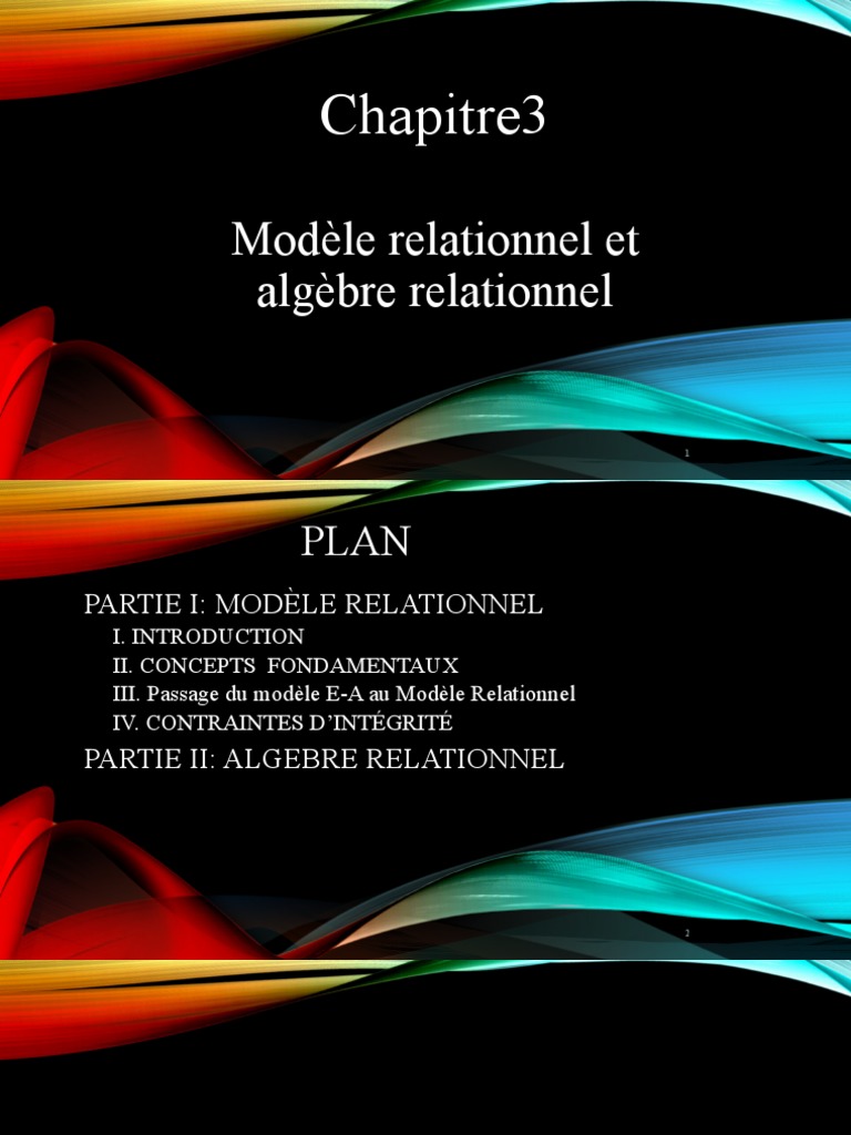 Chapitre 3 Modéle Relationnel | PDF | Base de données relationnelle ...