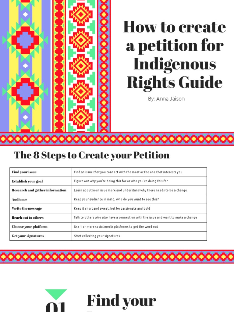 Indigenous Rights Petition Guide Pdf First Nations Incarceration