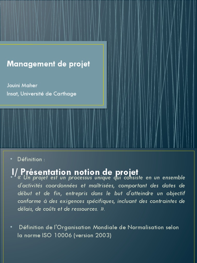 Introduction au management de projet | PDF | Planification | Valeur ...