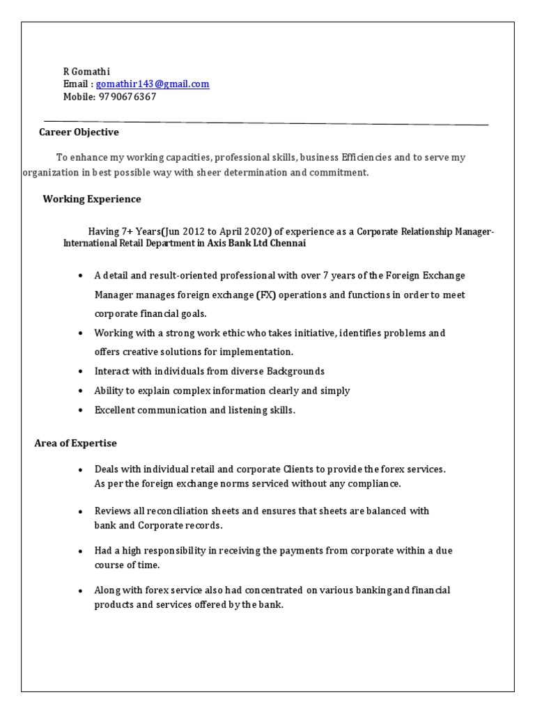 Career Objective: Having 7+ Years (Jun 2012 To April 2020) of ...