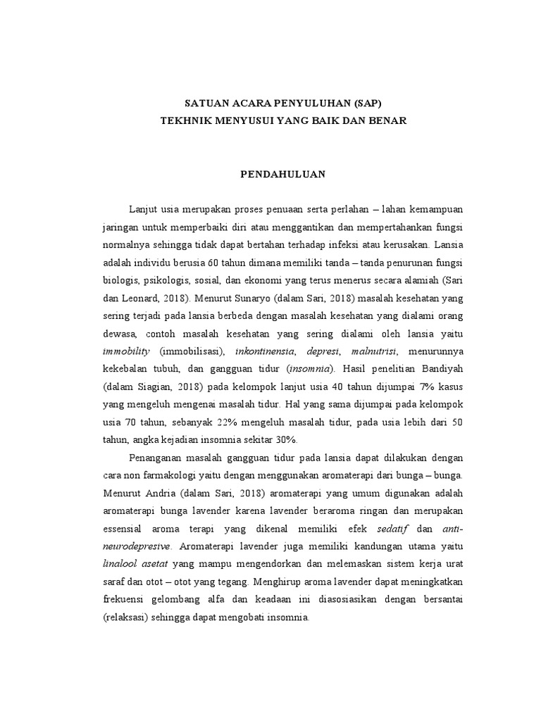 Sap Kualitas Tidur | PDF | Pengembangan Diri