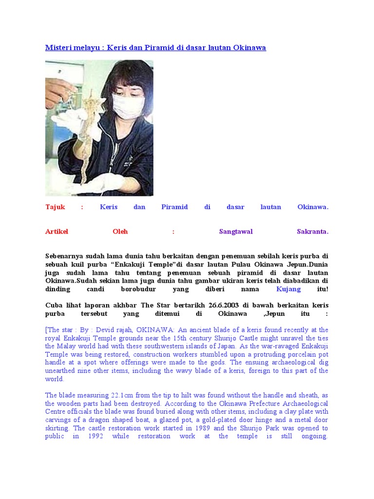 Misteri Melayu Keris | PDF