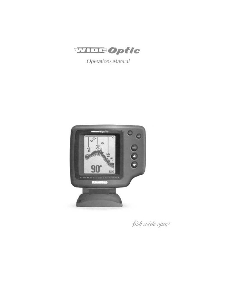 Humminbird Wide Optic Manual | PDF | Menu (Computing) | Sonar