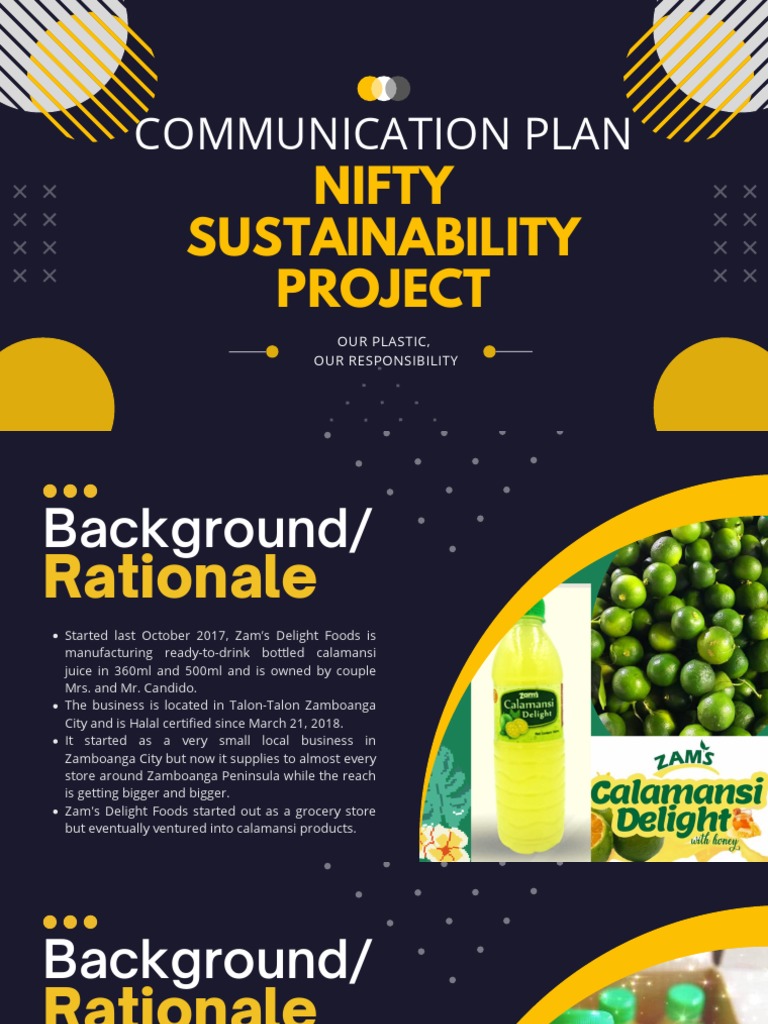 Communication Plan: Nifty Sustainability Project | PDF | Environment ...