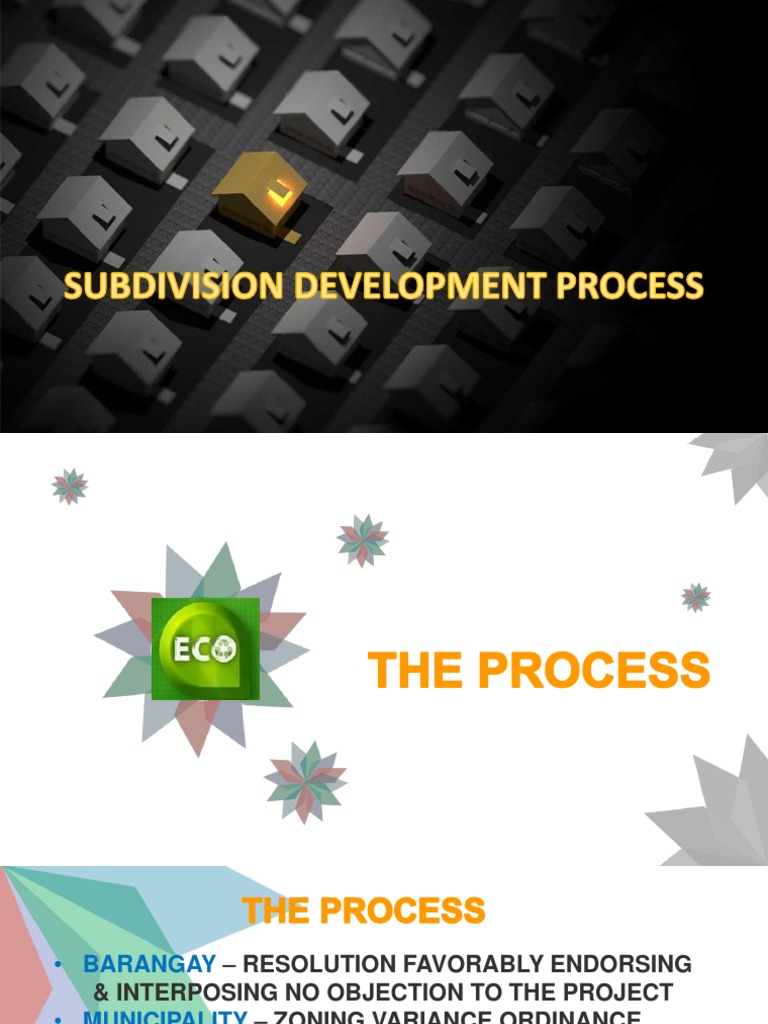 Subdivision Project Process | PDF | Sewage | Water Management