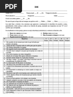 Cuestionario de Dependencia Emocional Cde | PDF | Las emociones | Adultos