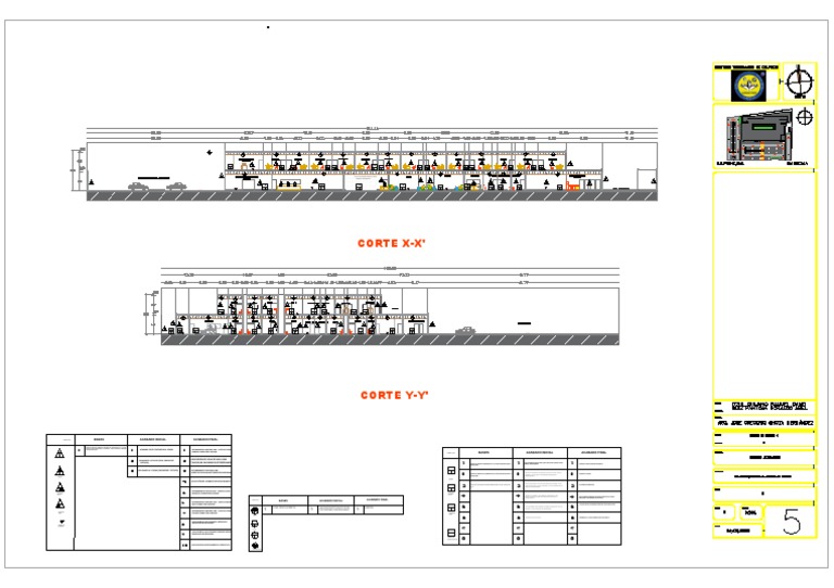 Corte X-X': Bases Acabado Inicial Acabado Final | PDF | edificio | Sectores Economicos
