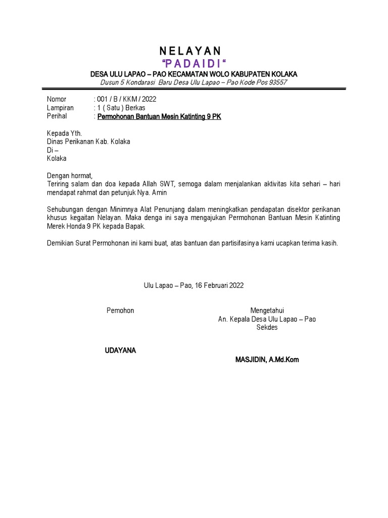 Proposal Nelayan | PDF