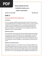 Unit - 1 Legal Method Notes | PDF | Justice | Crime & Violence