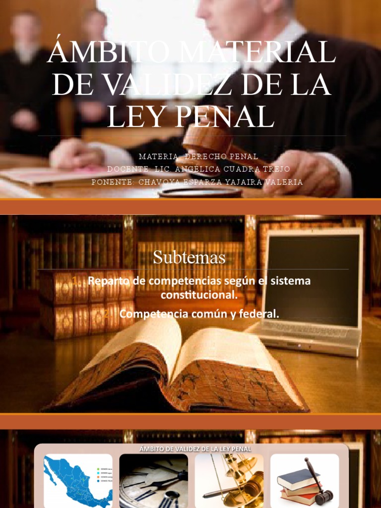 Ámbito Material de Validez de La Ley Penal | PDF | Federación | Derecho ...