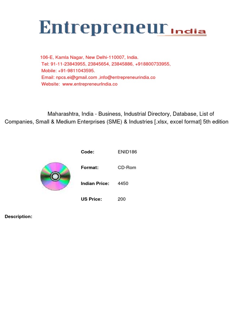 Maharashtra India - Business Industrial Directory Database List of ...