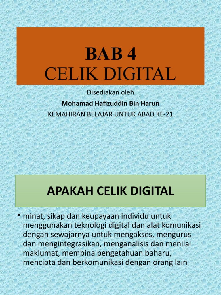 BAB 4 - Celik Digital | PDF | Karier & Perkembangan | Komputer
