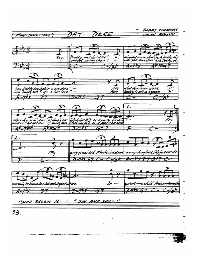 dat dere with lyrics | PDF