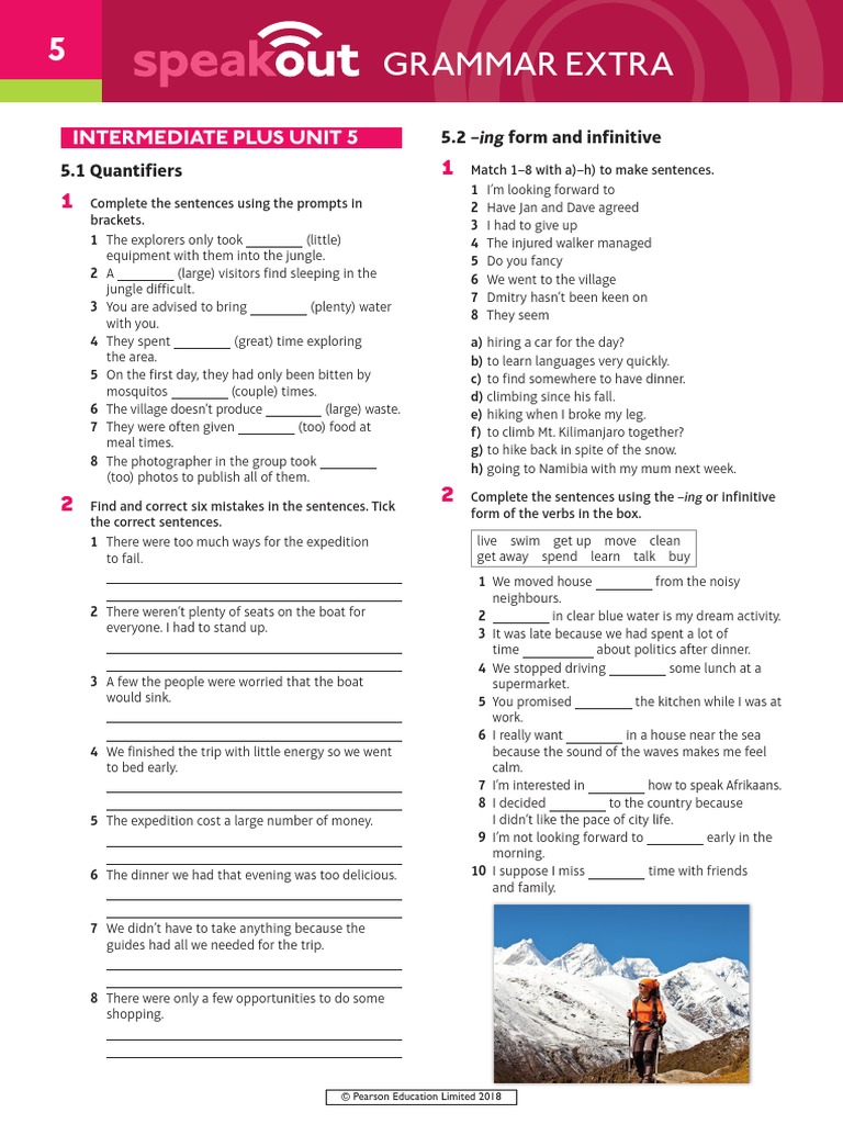 Grammar Extra: Intermediate Plus Unit 5 | PDF
