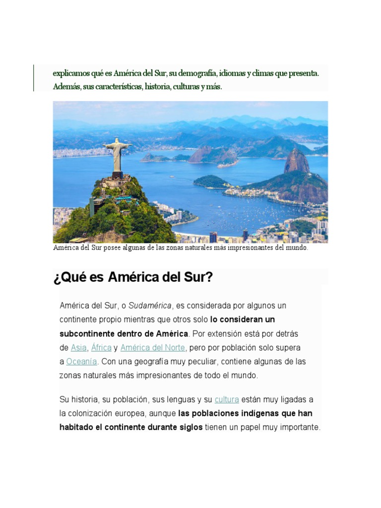 America Del Sur | PDF